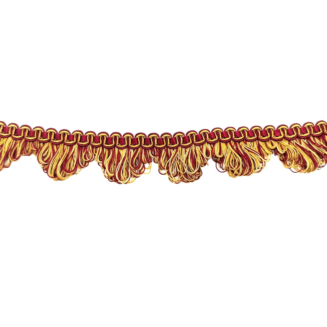 Burgundy & Gold High Quality Decorative Gimp Trim by the Yard - Etsy