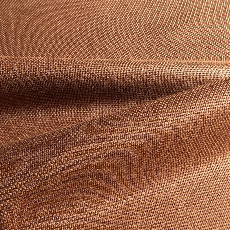 Copper Farmhouse Woven Upholstery Fabric 54 - Etsy