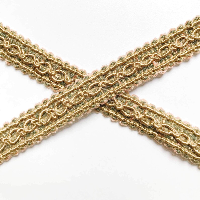 Tan and Emerald Green High Quality Decorative Gimp Trim by the - Etsy