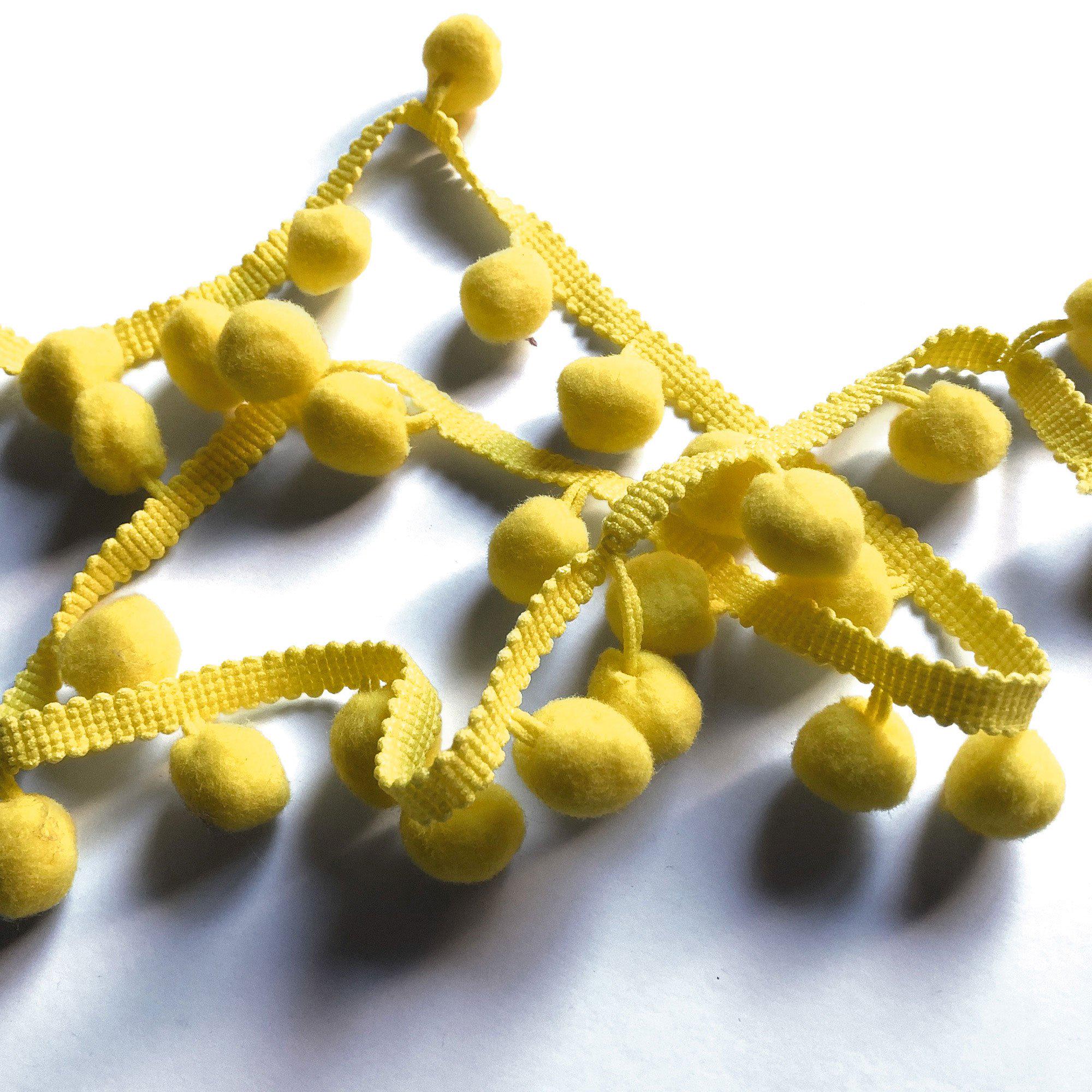 Yellow High Quality Decorative Ball Trim by the Yard - Etsy