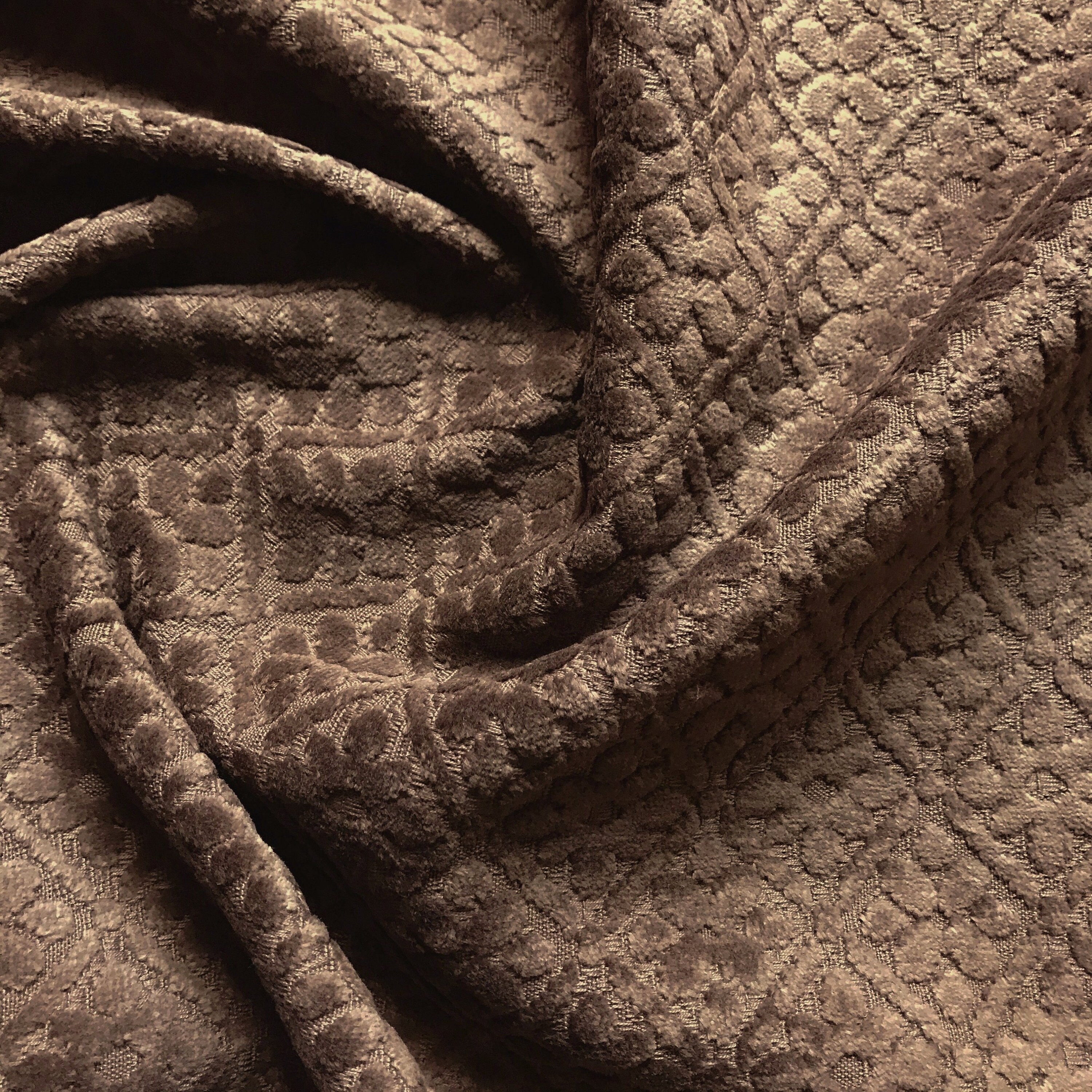 Chocolate Brown Textured Floral Trellis Upholstery Fabric - Etsy
