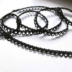 Black High Quality Decorative Loop Trim by the Yard - Etsy