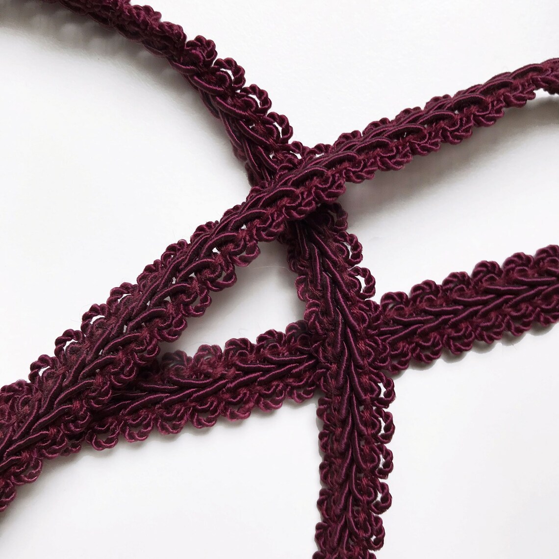 Plum High Quality Decorative Gimp Trim by the Yard - Etsy