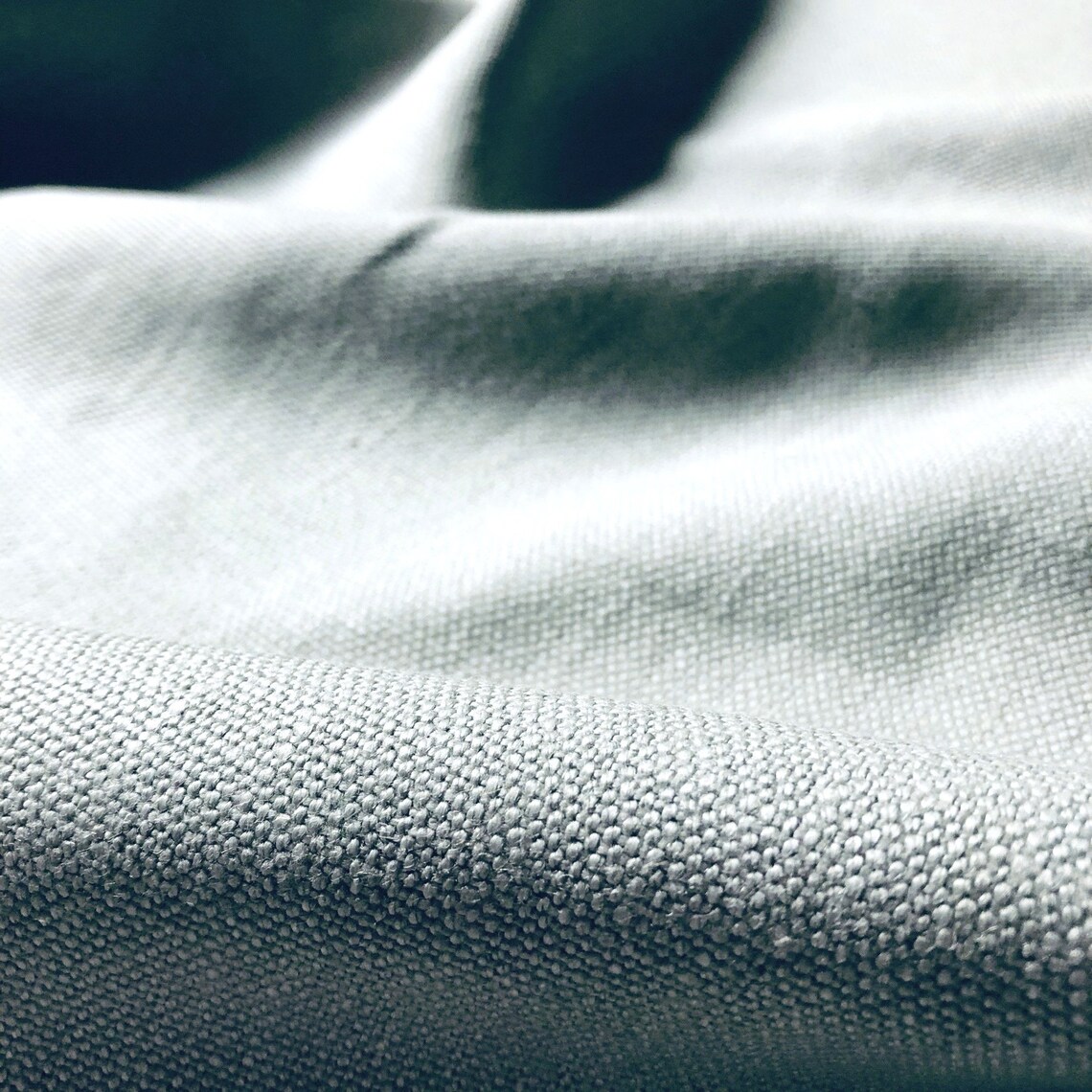 Light Blue Modern Solid Canvas Upholstery Fabric 54 | Etsy