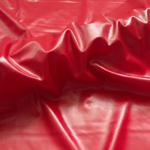 Luxe Red Vinyl Fabric by the Yard - 54" - Etsy