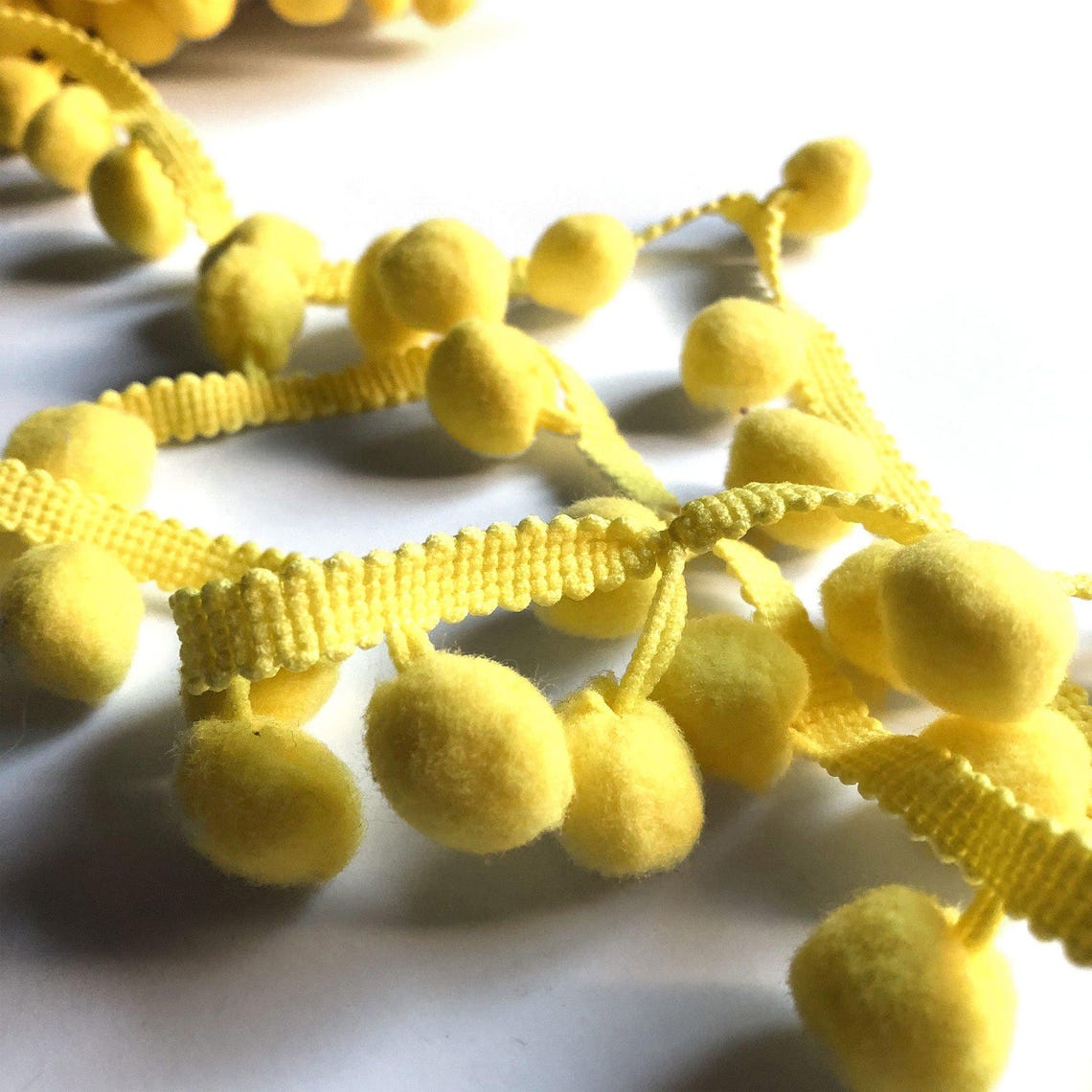 Yellow High Quality Decorative Ball Trim by the Yard - Etsy