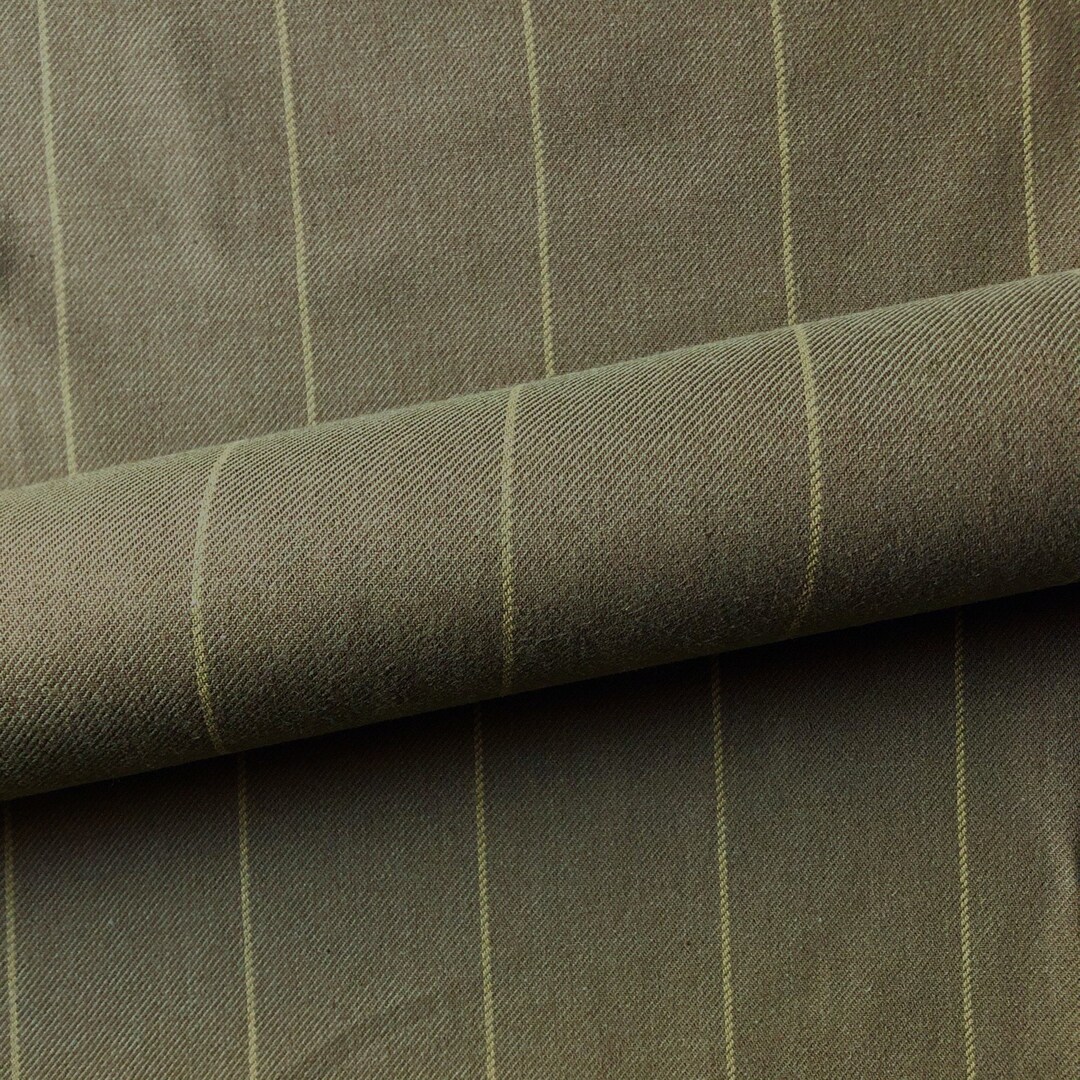 Army Green Pinstripe Cotton Upholstery Fabric 54" - Etsy