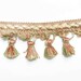 Salmon and Moss Green High Quality Decorative Tassel Trim by the Yard ...