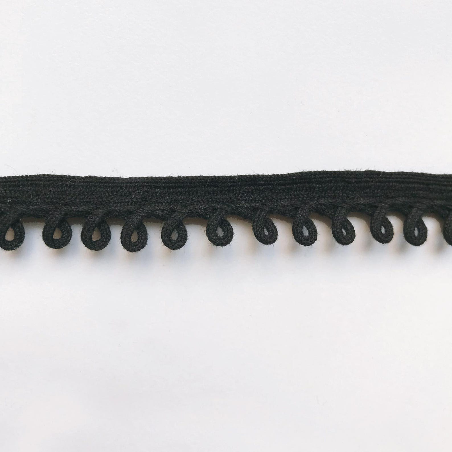 Black High Quality Decorative Loop Trim by the Yard - Etsy