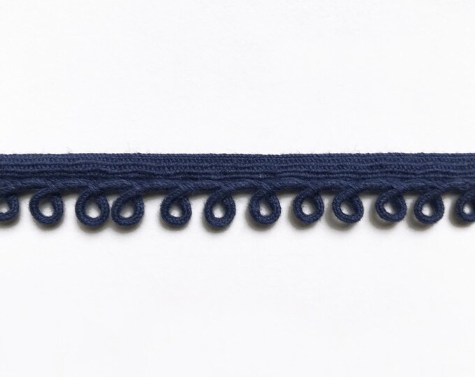 Navy Blue High Quality Decorative Loop Trim by the Yard - Etsy