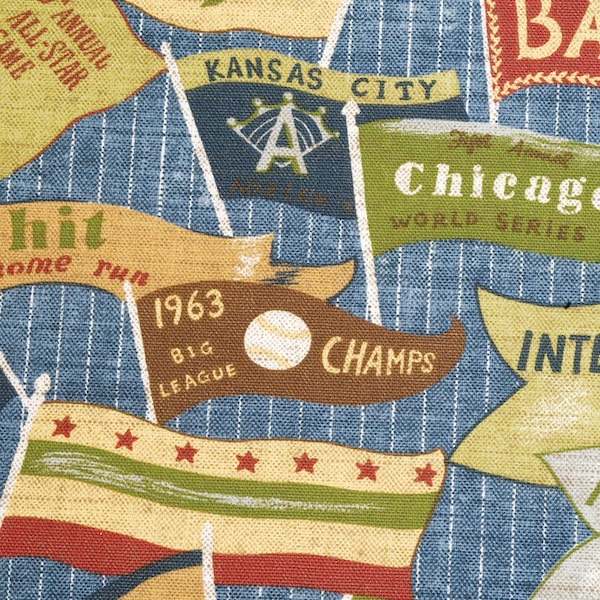 Baseball Themed Cotton Fabric - Etsy