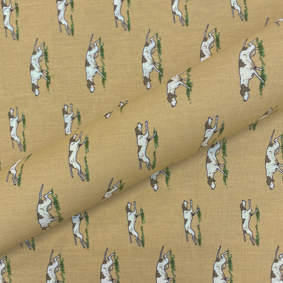 Novelty Pointer Dog 100% Cotton Upholstery Fabric 54" - Etsy
