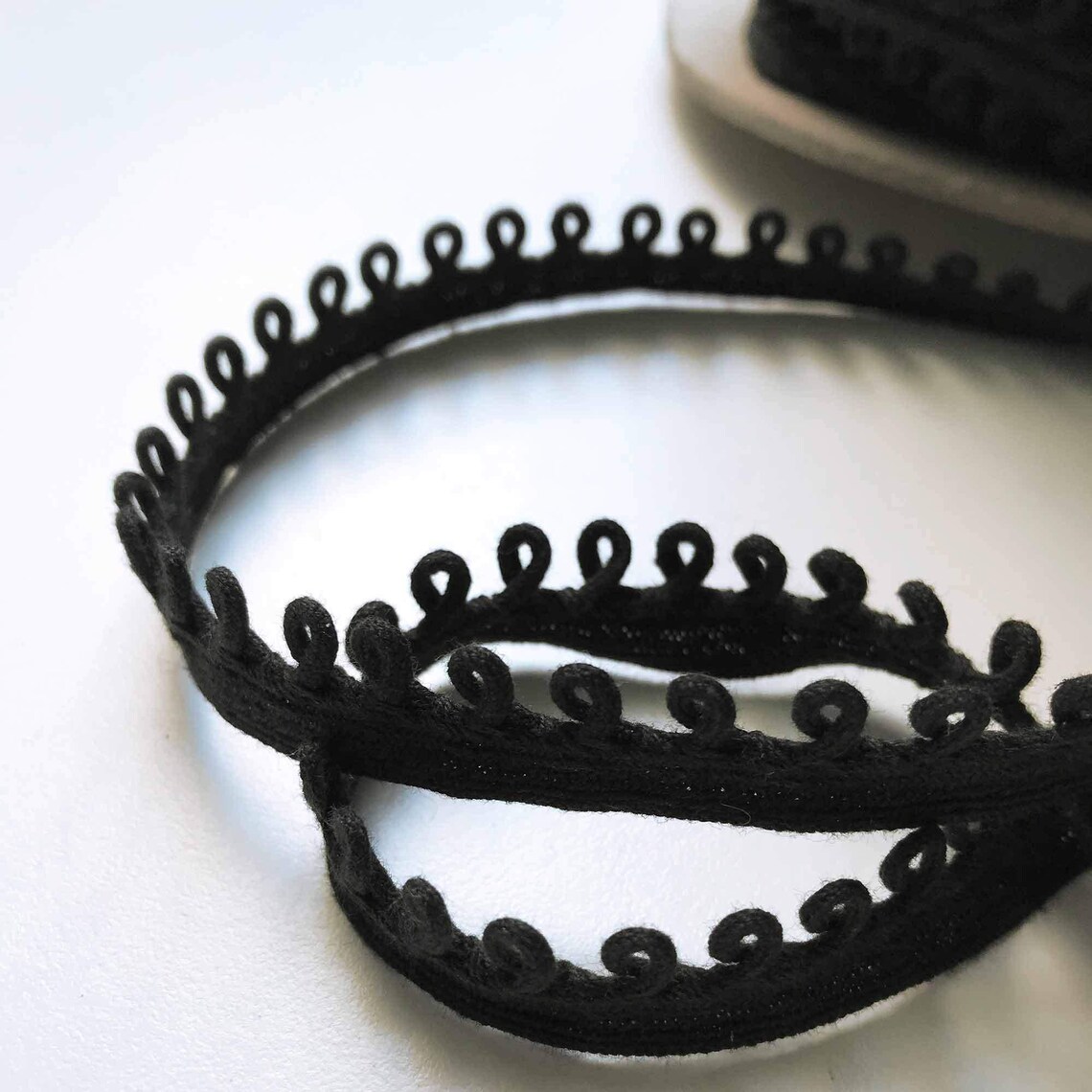 Black High Quality Decorative Loop Trim by the Yard - Etsy
