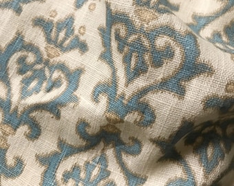 Linen Ikat Fabric - Etsy