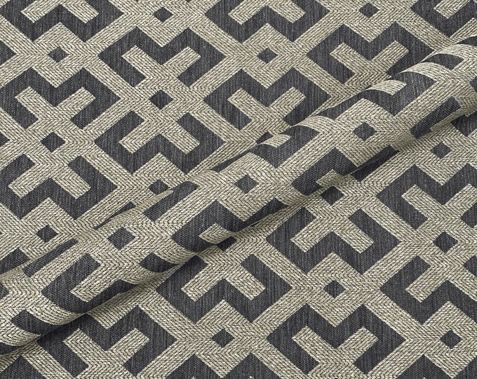 Mint Green Modern Geometric Jacquard Upholstery Fabric 54 - Etsy