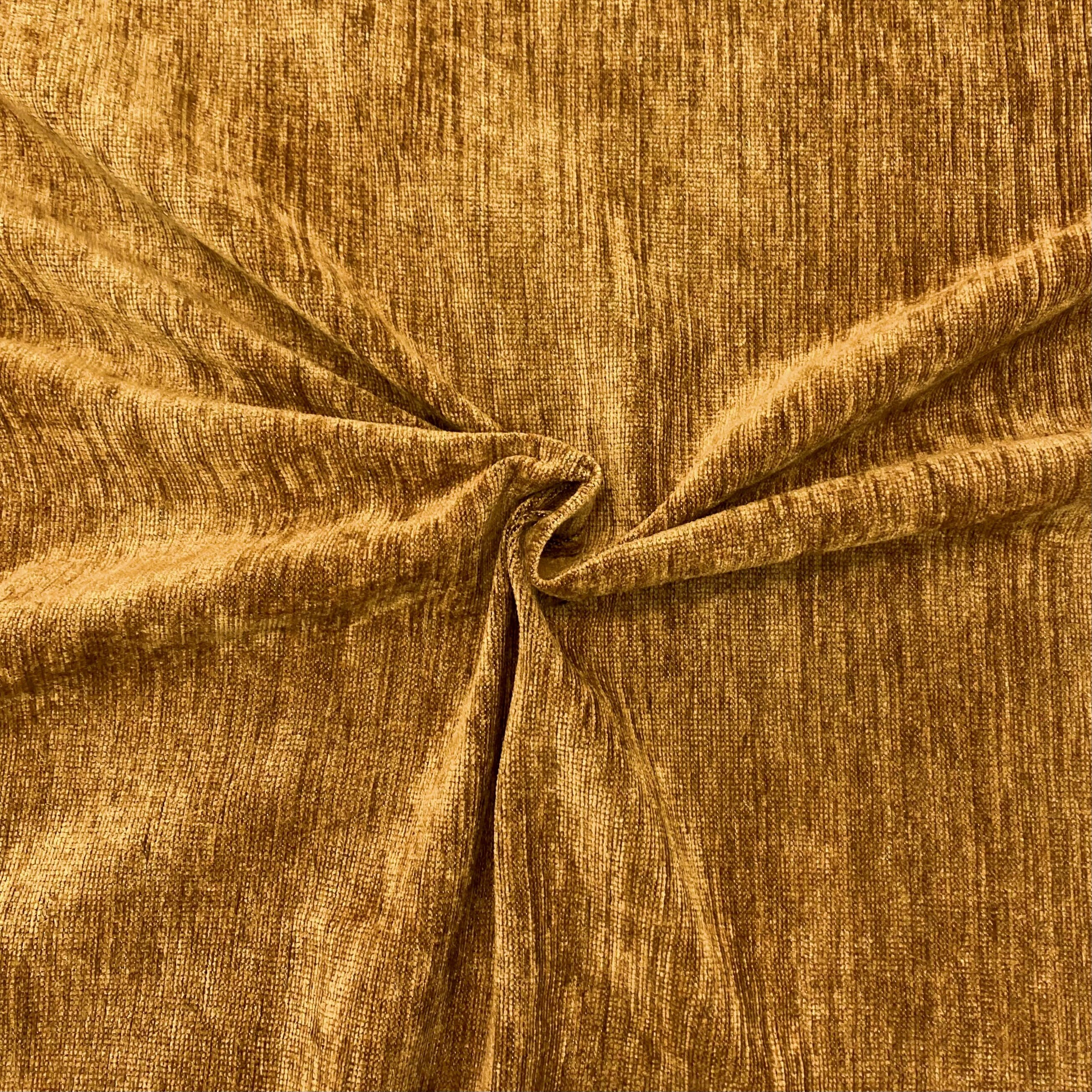 Cognac Gold Solid Chenille Upholstery Fabric 54 - Etsy