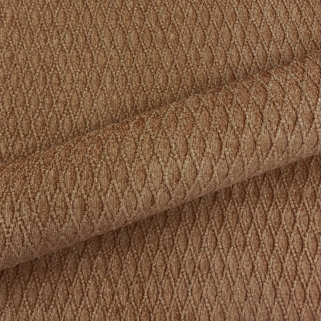 Upholstery Fabric Sedona Rust Diamond Embroidered for Sofas Chairs ...