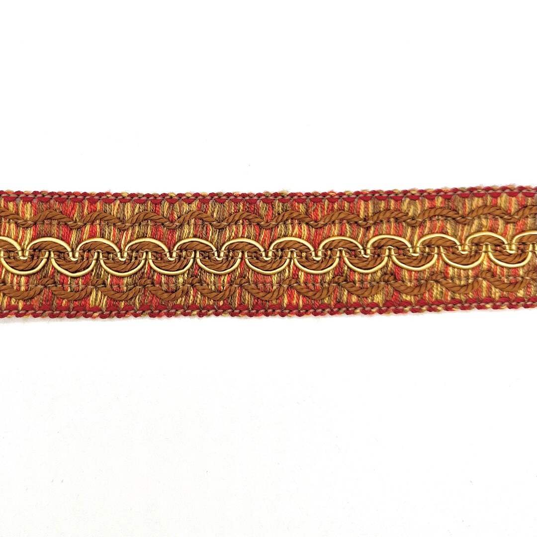 Brown and Red High Quality Decorative Border Trim by the Yard - Etsy