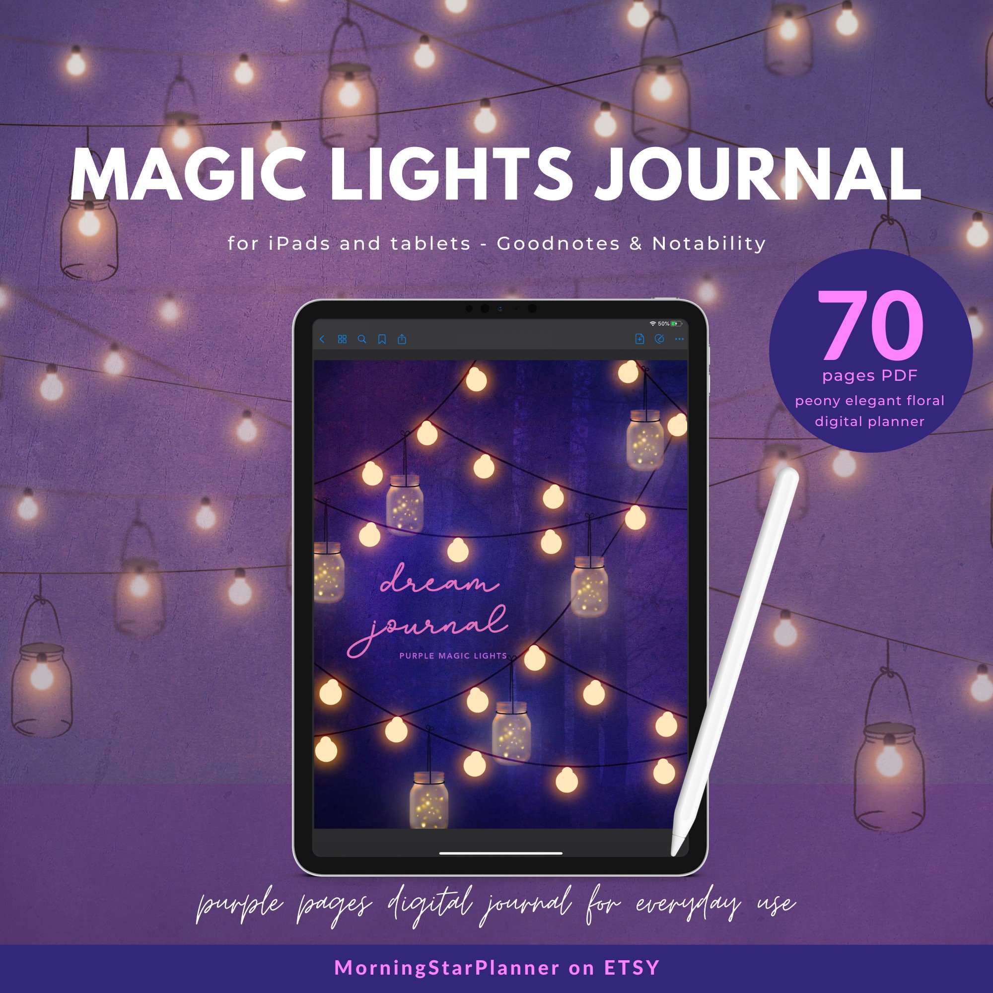 Magic Lights Journal Law Of Attraction Journal Scripting | Etsy