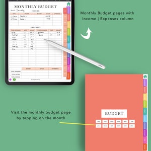 Digital Budget Planner, Digital Finance Planner, iPad Planner ...