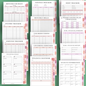 Digital Budget Planner, Finance Planner, iPad Tablet, Hyperlinked Tabs ...