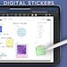 Sticky Notes Bullet Journal Digital Stickers for iPad & - Etsy