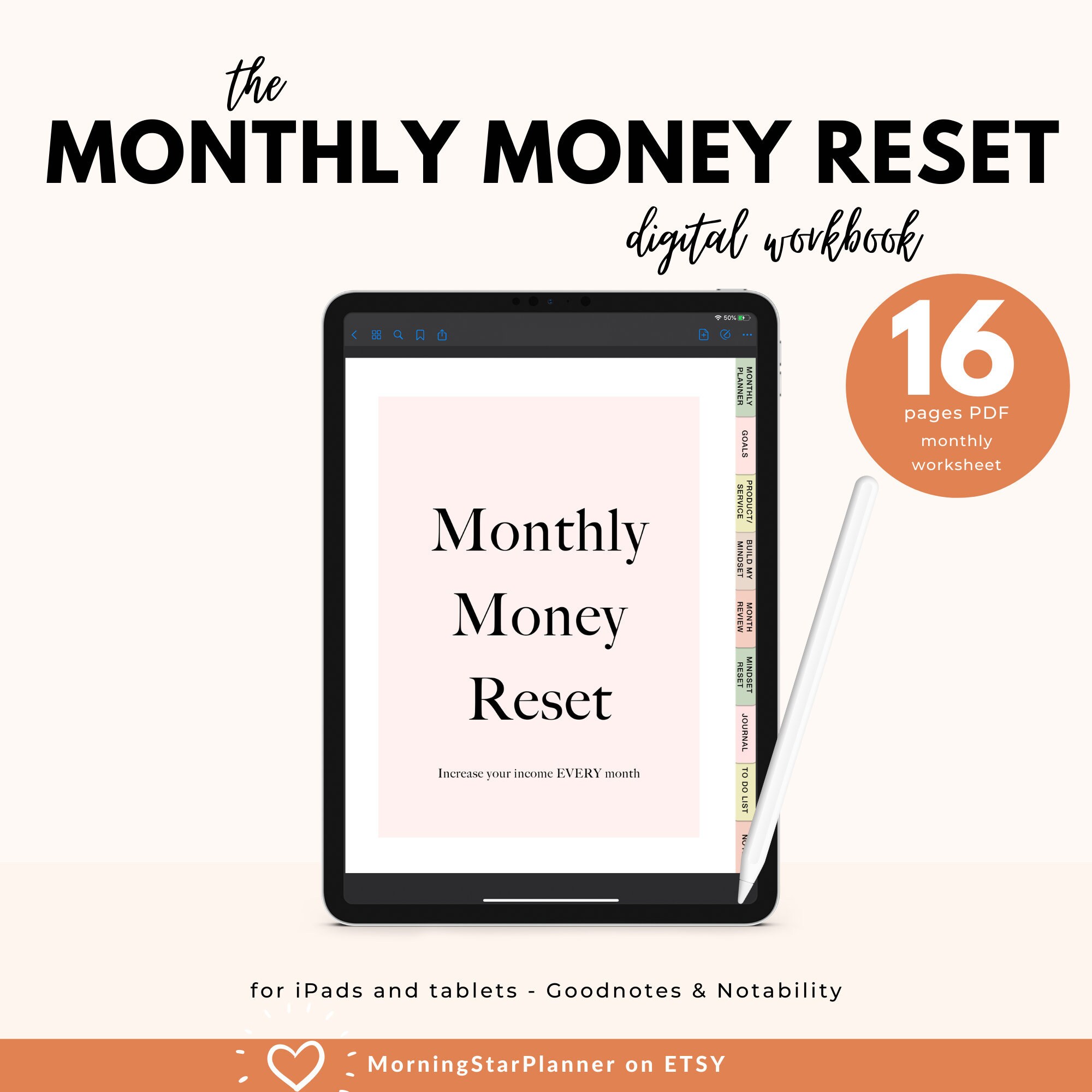 Monthly Money Reset Money Planner Money Mindset - Etsy UK
