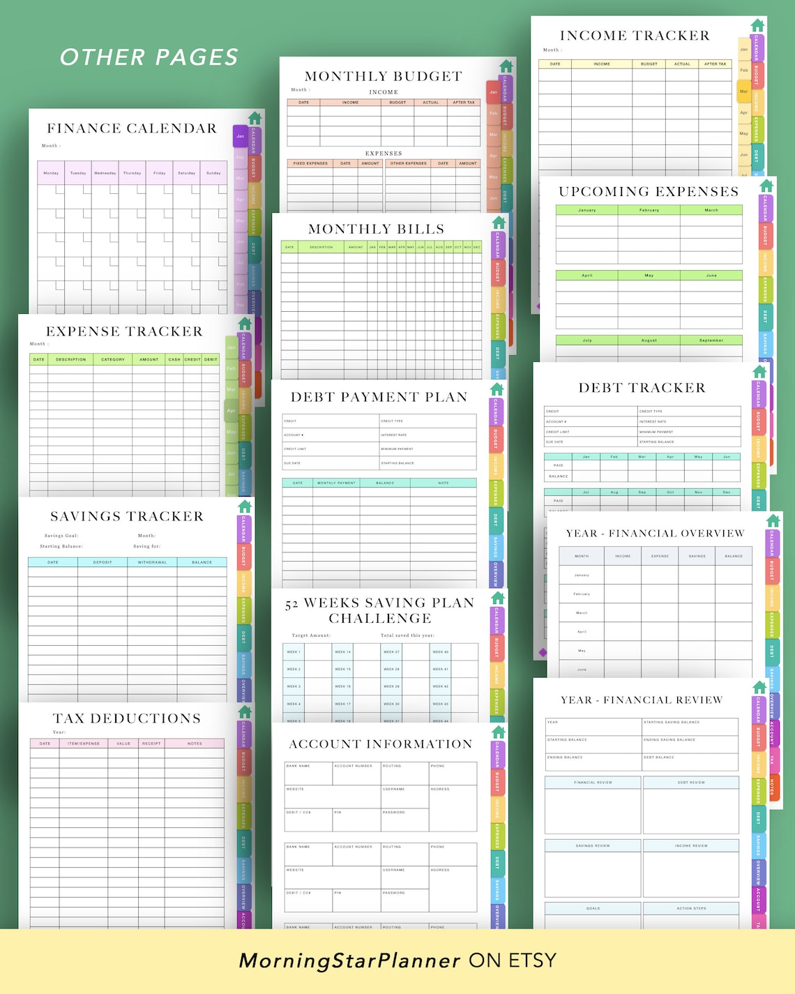 Digital Budget Planner Digital Finance Planner Ipad Planner - Etsy
