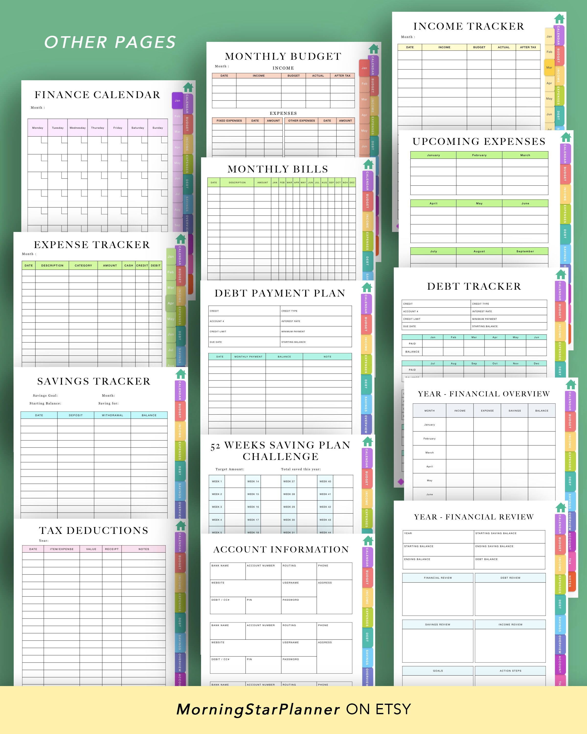 Digital Budget Planner, Digital Finance Planner, iPad Planner ...
