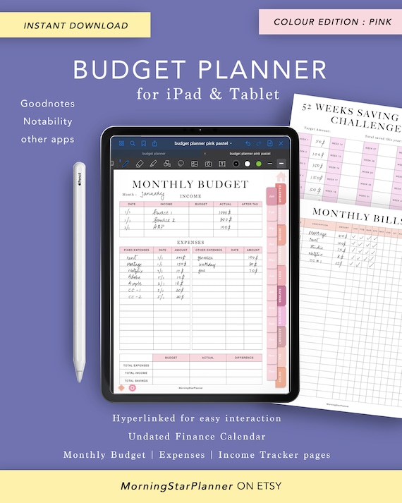 Free digital budget planner - deliverypery