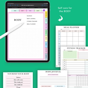 Buy Self Care Digital Planner goodnotes Planner for Self Love Mood ...