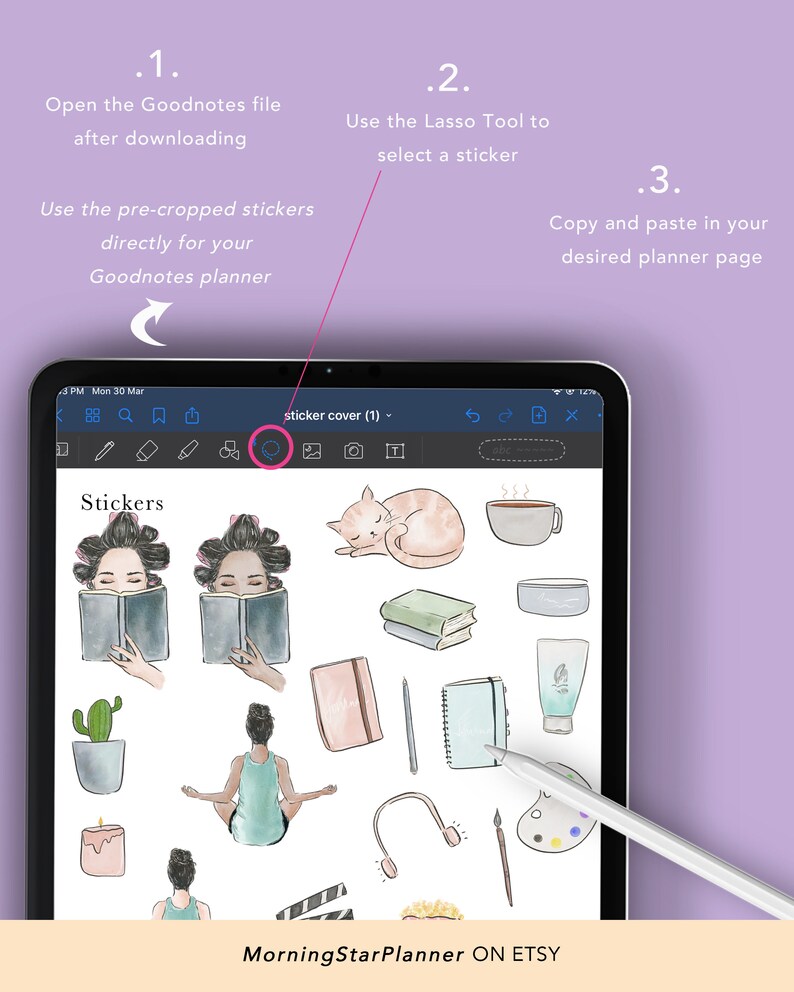 Buy Self Care Digital Stickers for Goodnotes Ipad & Tablet Online in ...