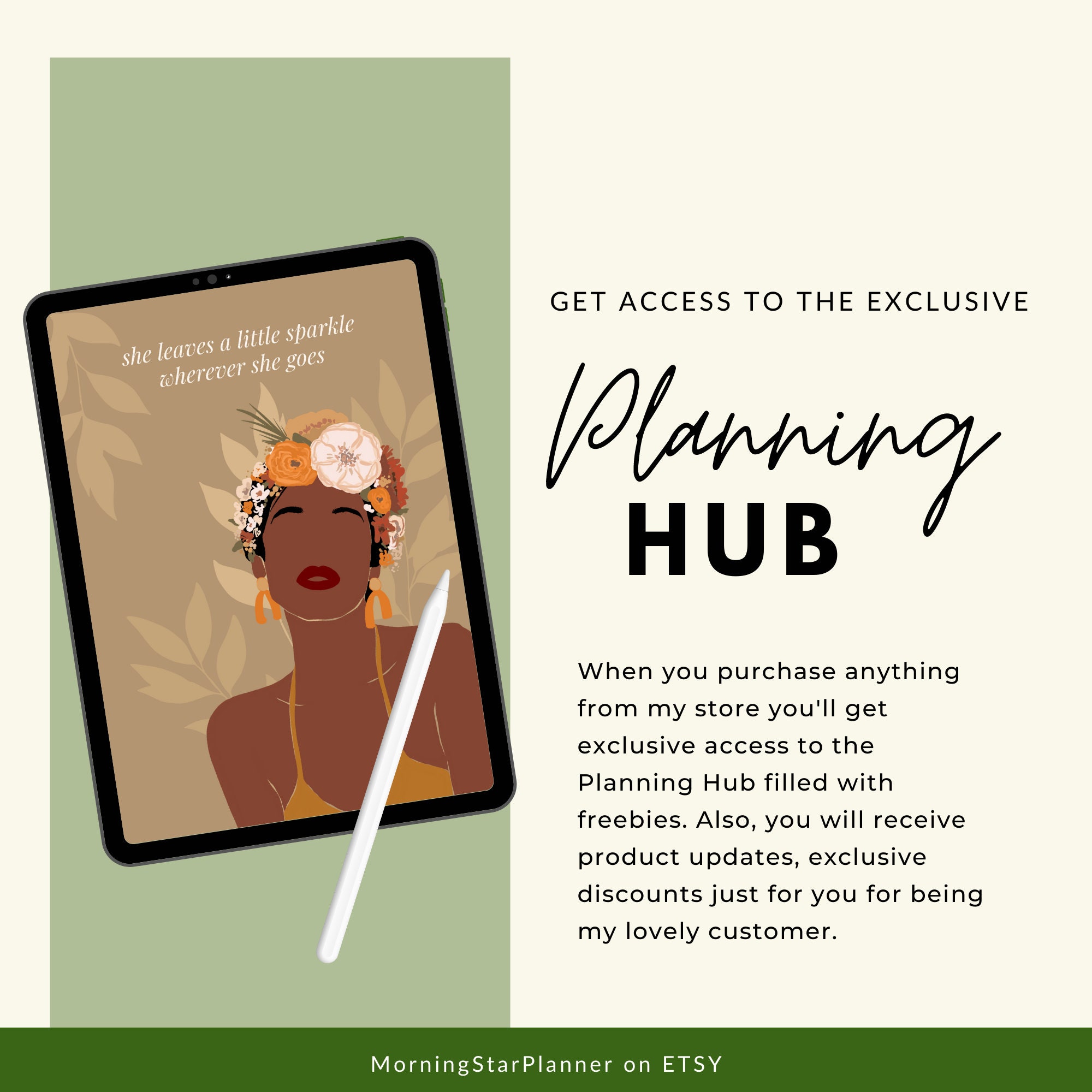 Undated Digital Planner Plant Lover Planner Life Planner | Etsy