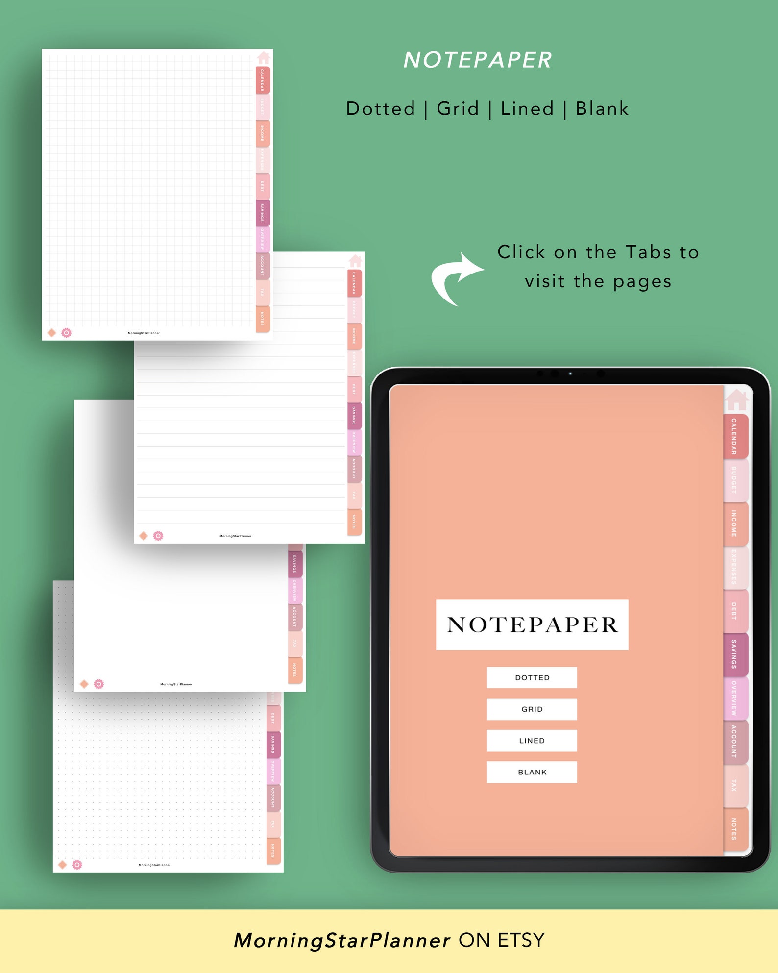 Digital Budget Planner Finance Planner Ipad Tablet - Etsy