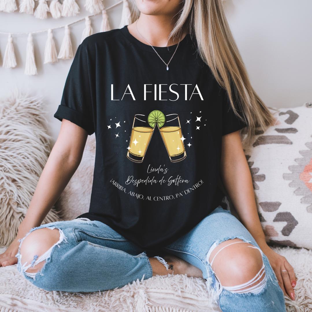 Personalized Latina Bachelorette Shirts, La Novia Shirt La Fiesta Shirt ...