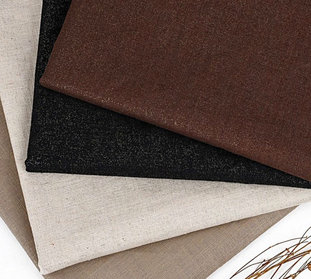 Metallic Linen Fabric by the Yard - Etsy
