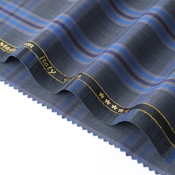 Plaid Wool Fabric by the Yard - Etsy