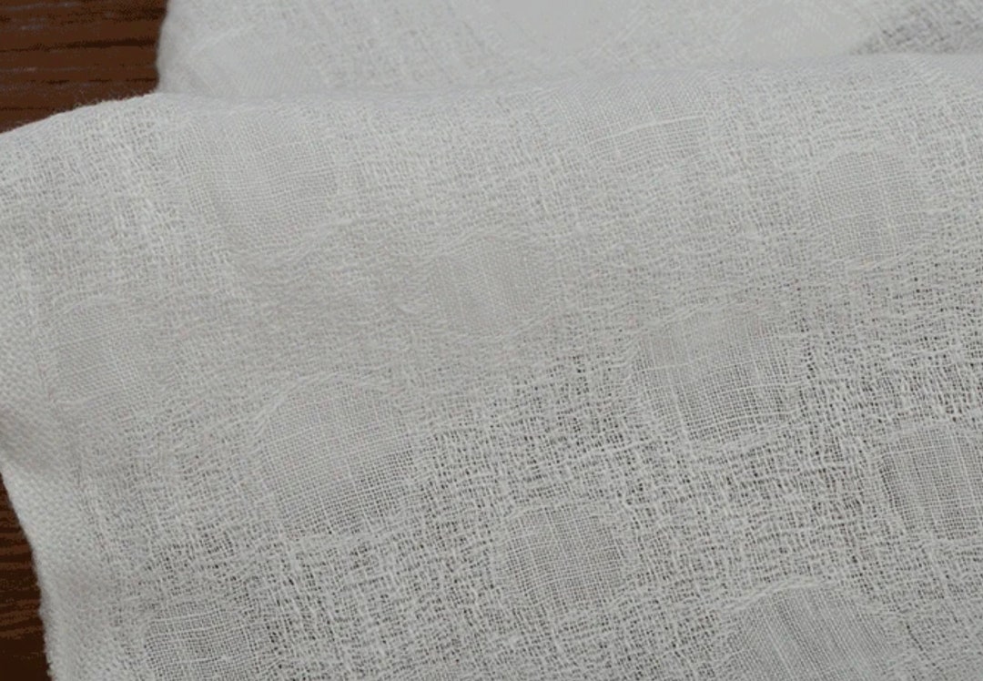 Jacquard Linen Fabric by the Yard - Etsy