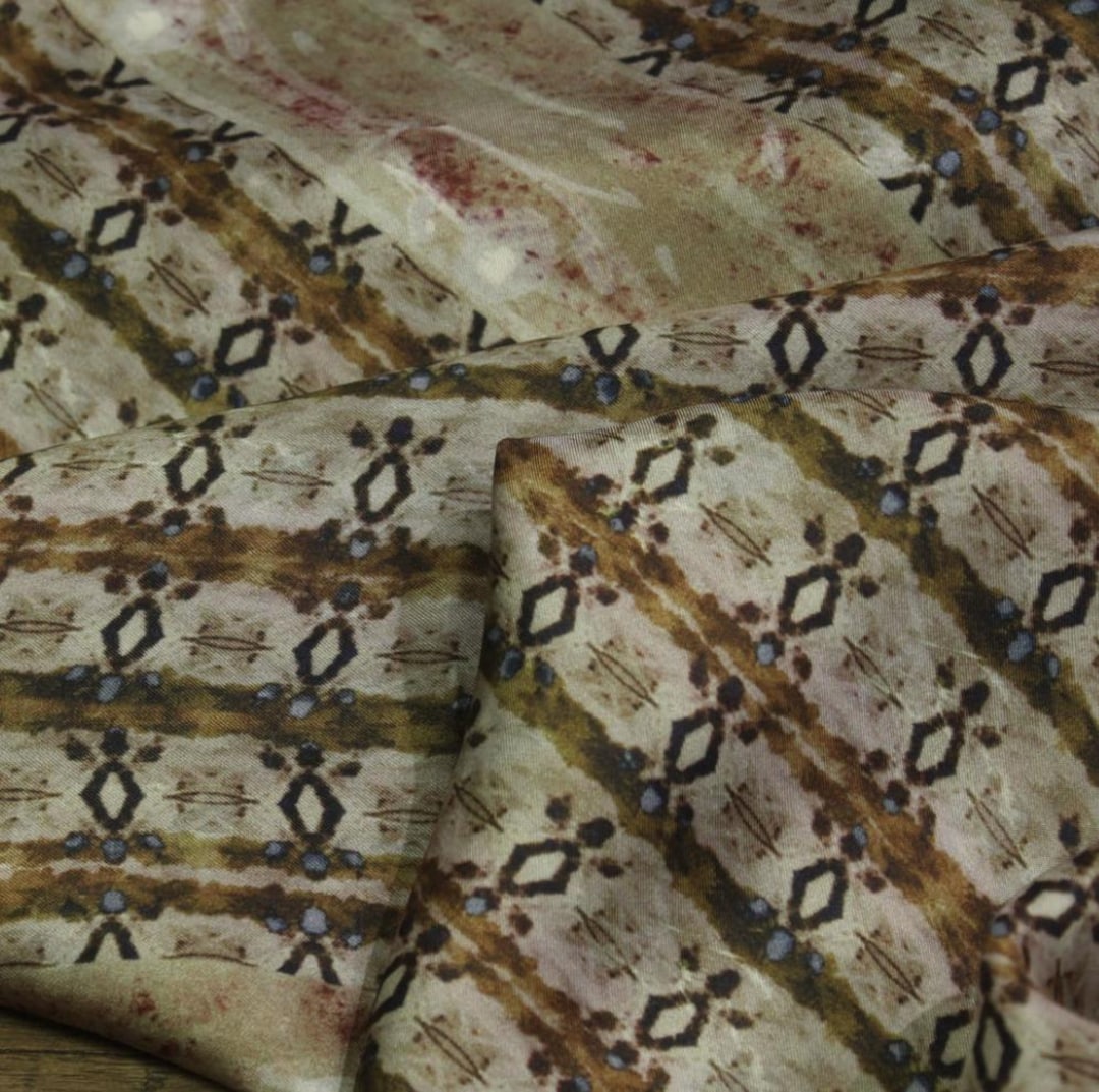Print Cupra Fabric, Floral Cupro Fabric by the Yard - Etsy