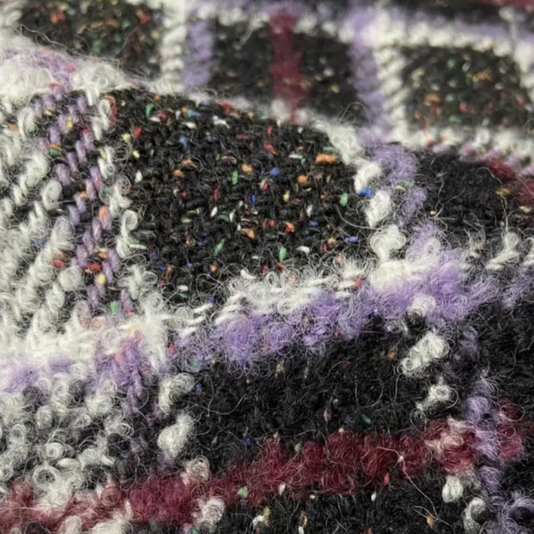Plaid Mohair Wool Fabric by the Yard - Etsy