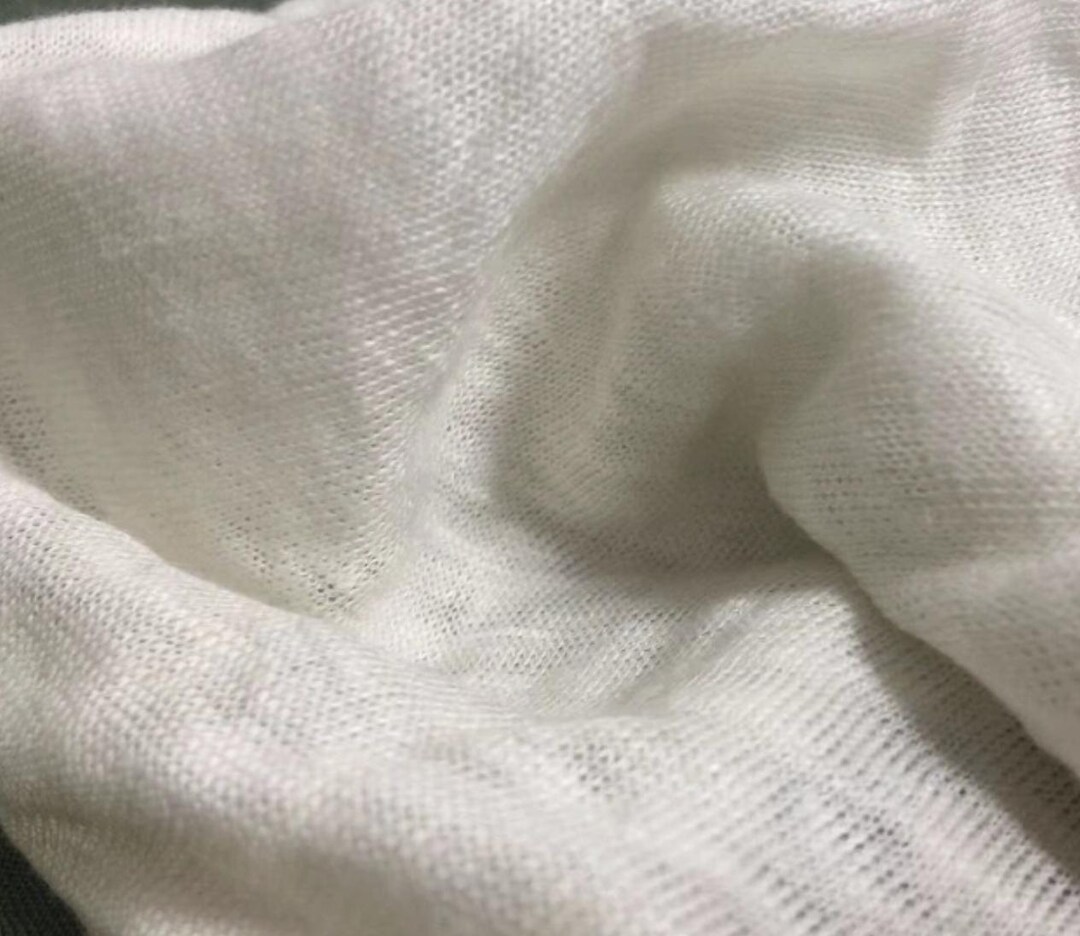 Knit Linen Jersey Fabric by the Yard - Etsy