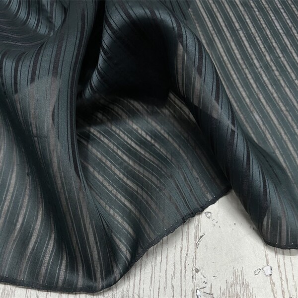 Stripe Silk Fabric - Etsy