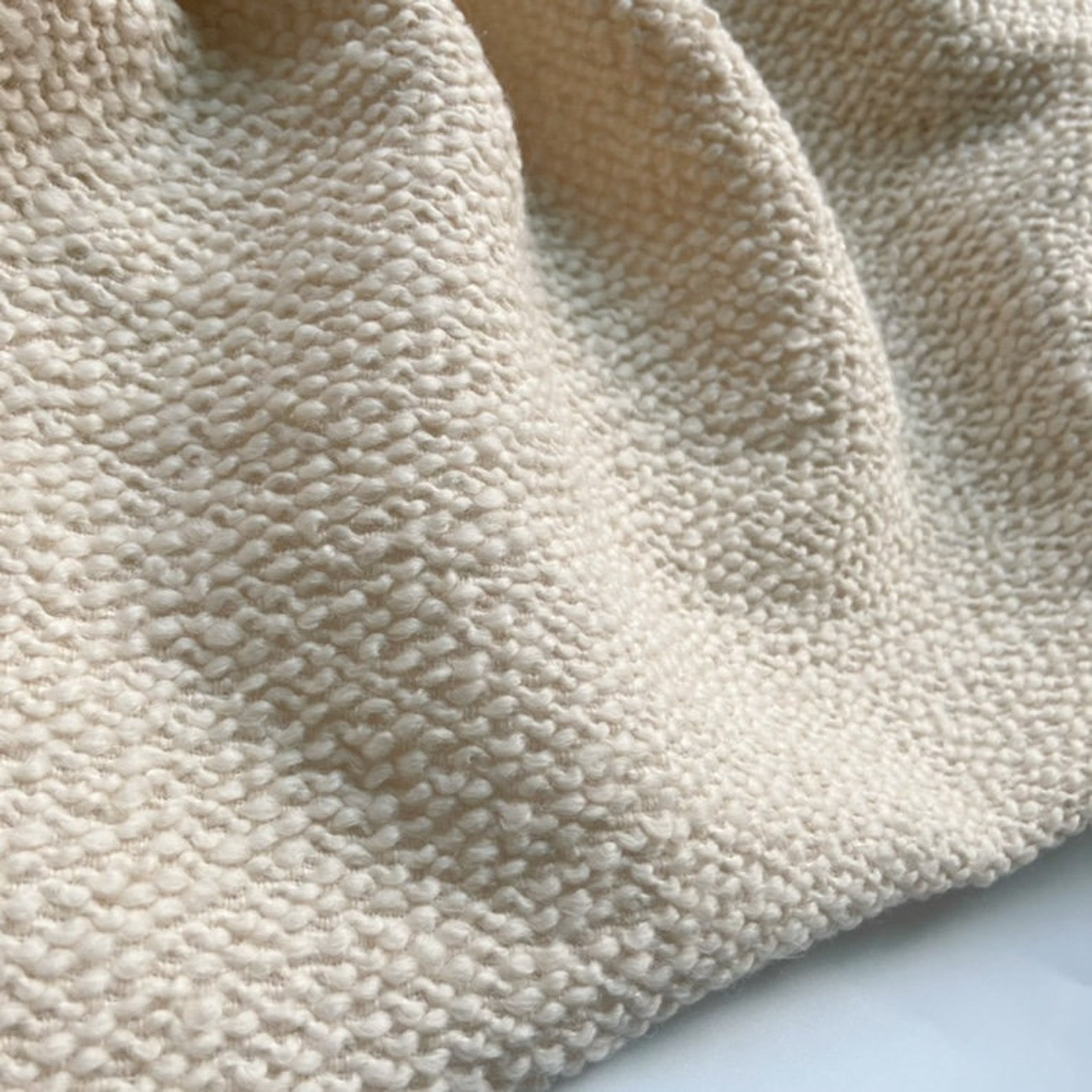 Boucle Wool Fabric by the Yard - Etsy