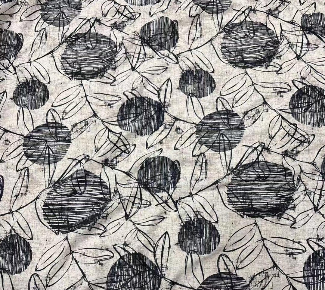 Print Linen Fabric by the Yard - Etsy