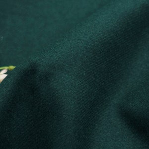 Green Double Sided Wool Fabric by the Yard - Etsy