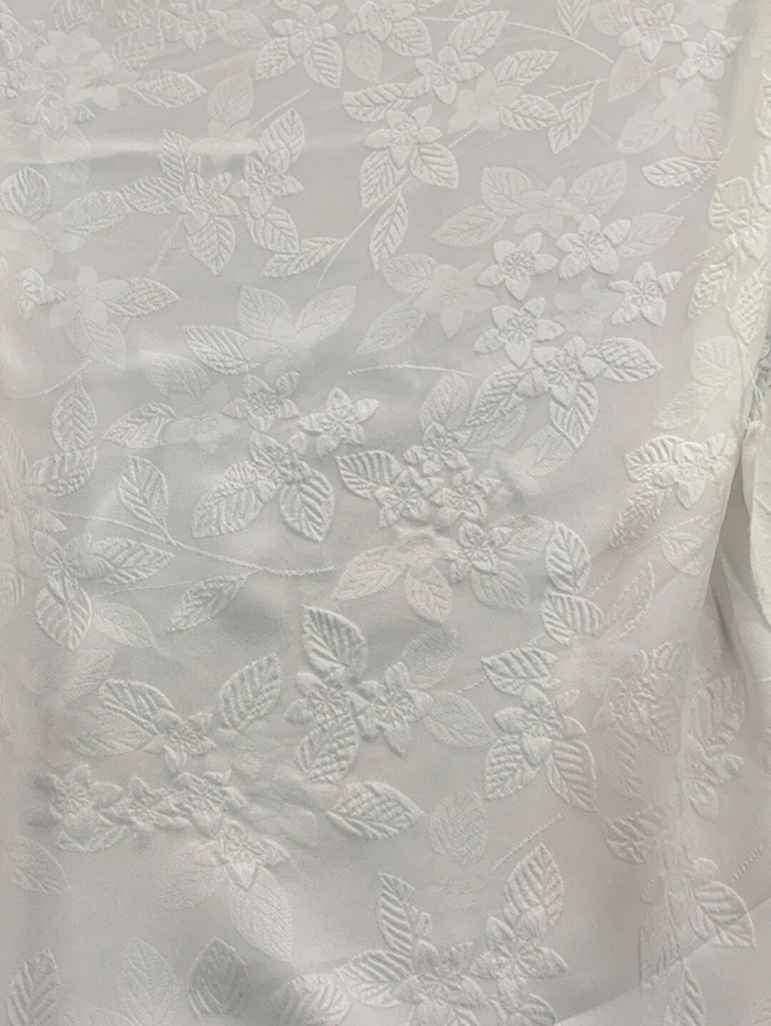 Jacquard Embossed Silk Fabric by the Yard - Etsy