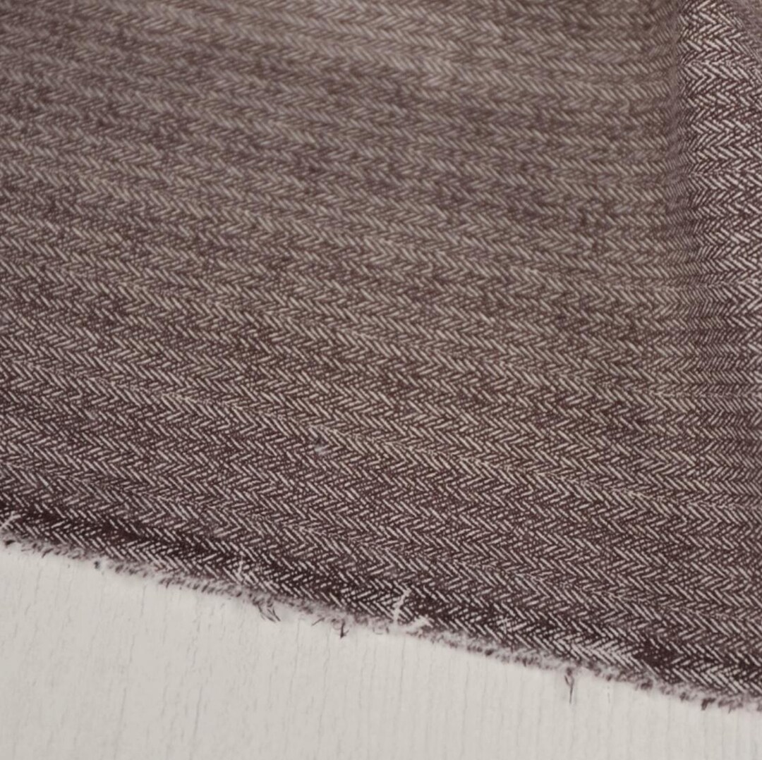 Print Herringbone Cotton Fabric by the Yard - Etsy