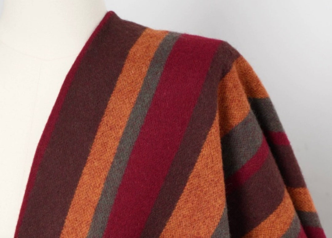 Striped Wool Fabric by the Yard - Etsy