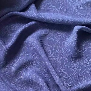 Multi Color Options Jacquard Silk Fabric, Embossed Silk Fabric by the ...