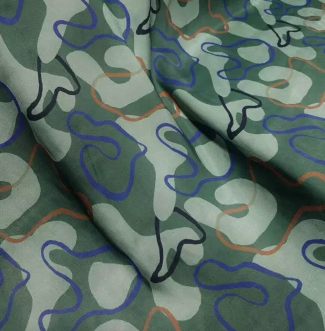 Print Cupra Cupro Fabric by the Yard - Etsy
